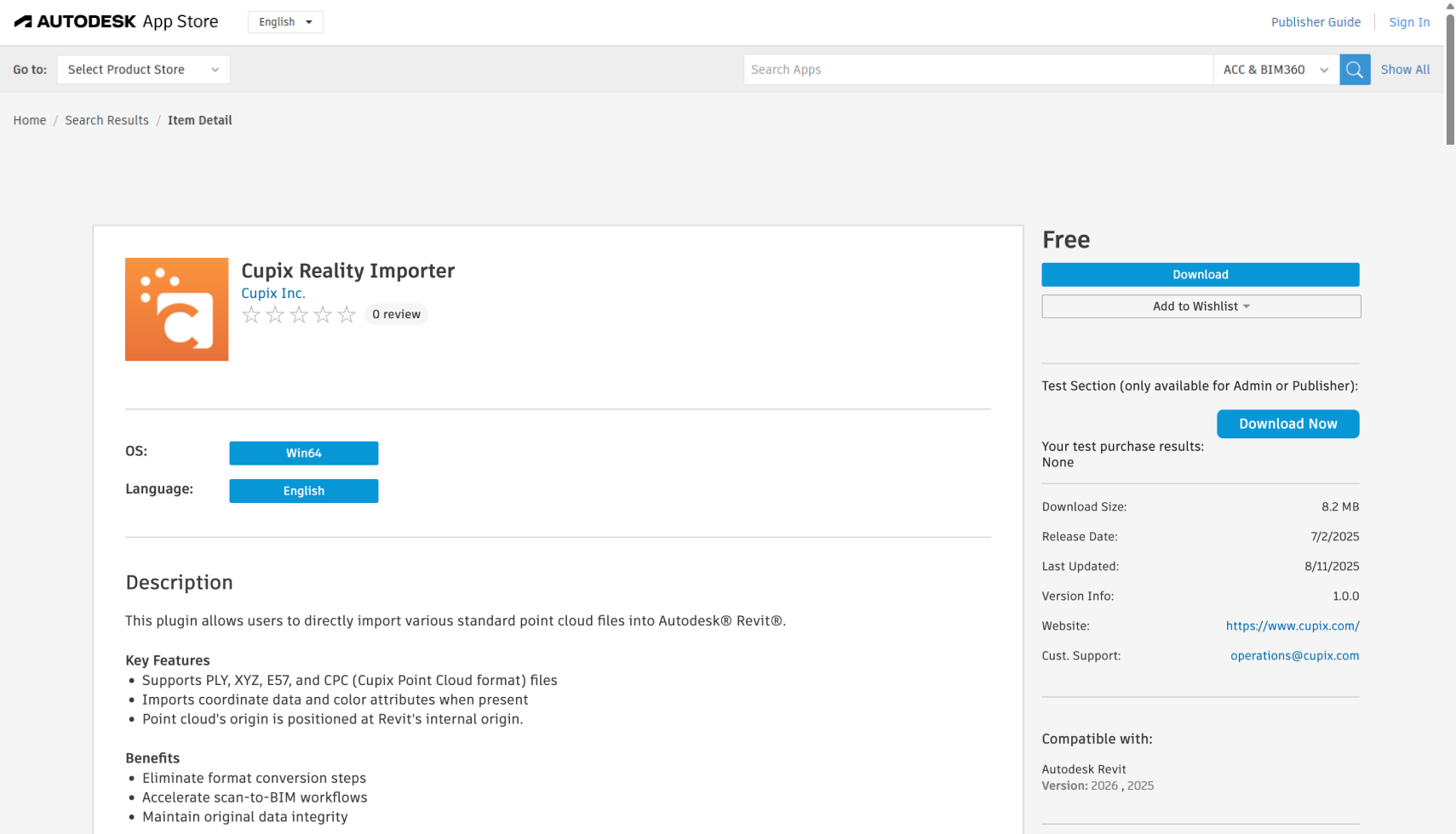 Cupix Reality Importer (Revit Plug-in) – CupixWorks Support Center