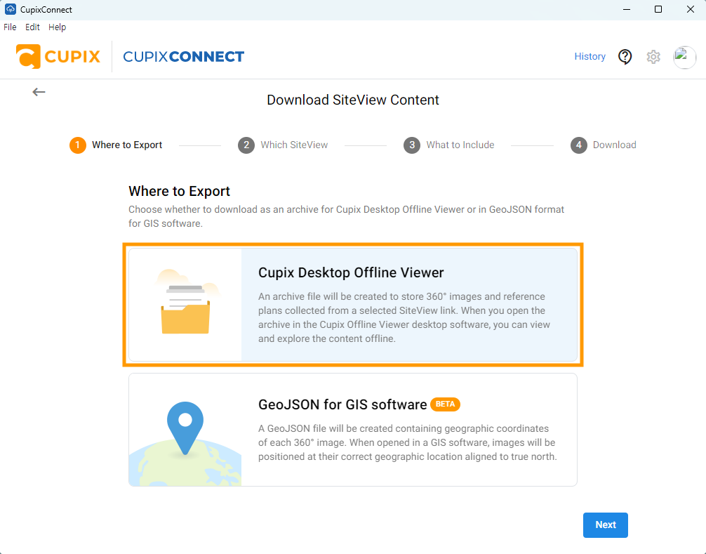 Download SiteView Content – CupixWorks Support Center